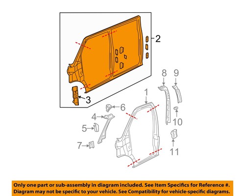 GM OEM 94-24 Commercial Chassis Pillars, Rocker Floor 12380305 | eBay