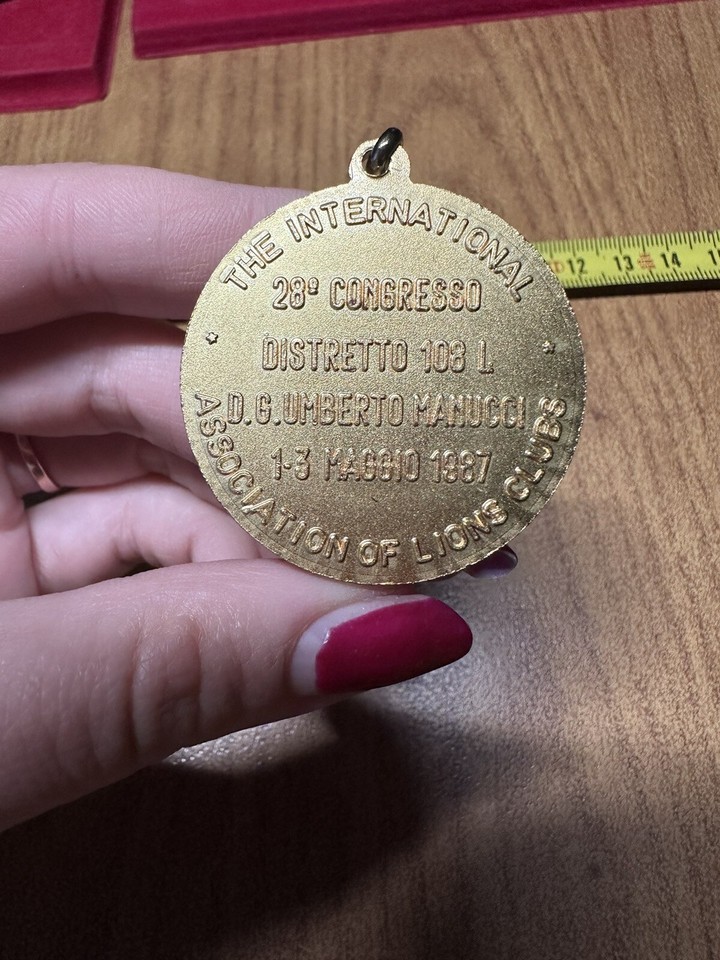 Medal Common Of Chianciano Terme Lions Club 1987 Enamelled Py | eBay