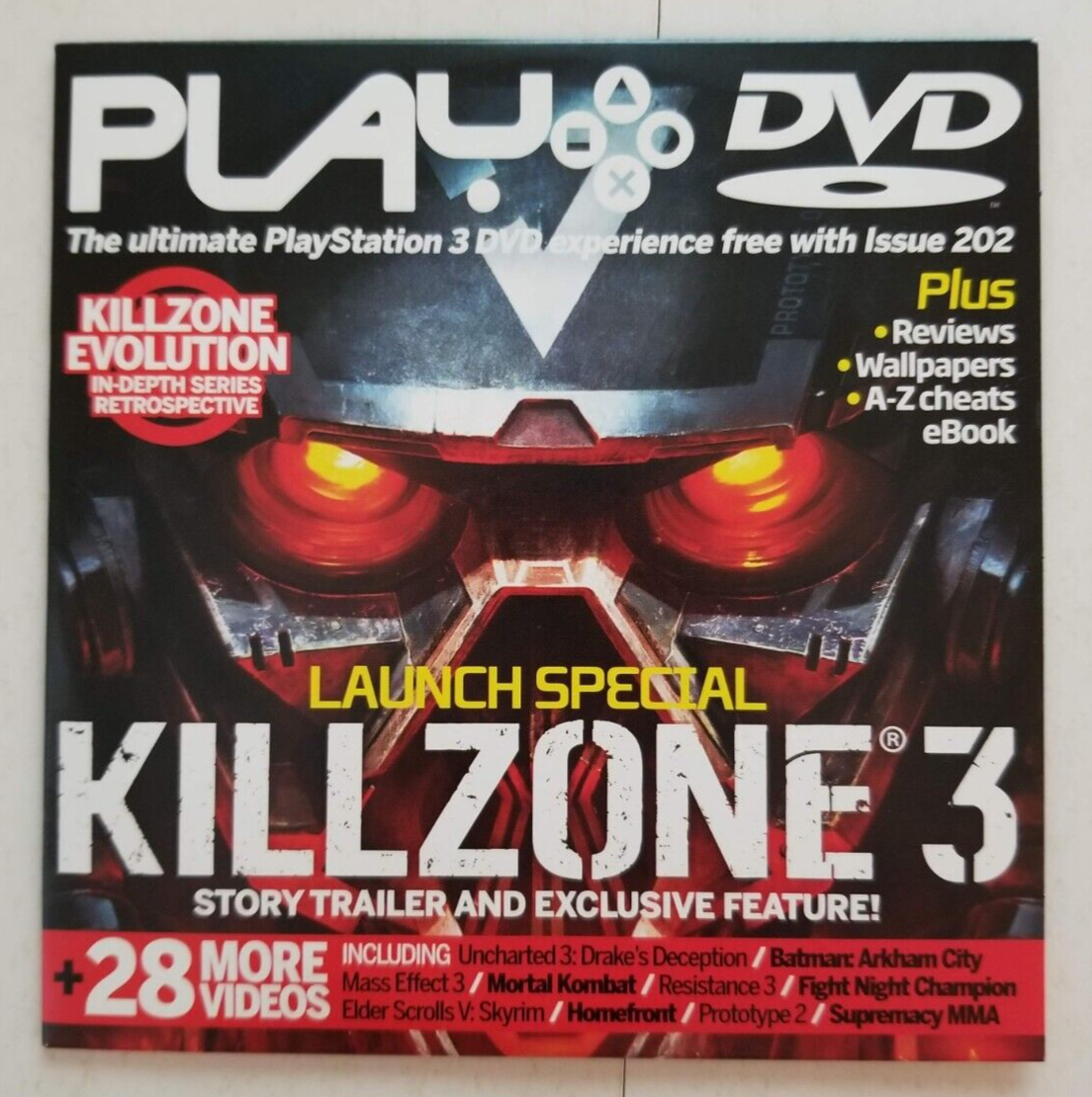 Play magazine #202 DVD insert (PS3, UK, PAL) - Killzone 3, Skyrim, Arkham City | eBay