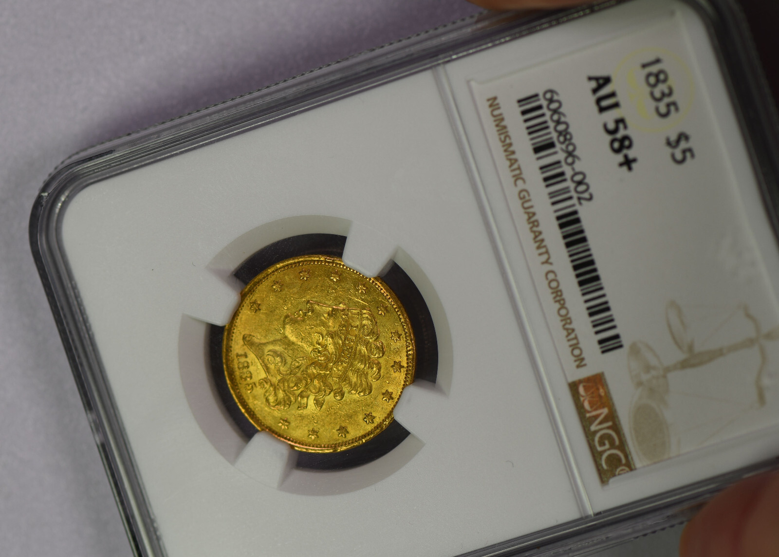1835 Classic Head Gold Half Eagle $5 RARE Early Gold Coin- NGC graded ...