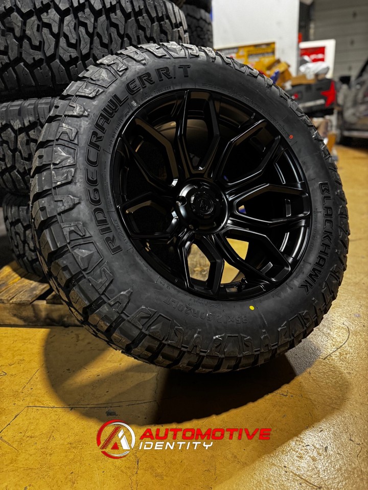 20x10 Arena A116 Cobra Black Wheels 35" RT AT Tires 5x5 Jeep Wrangler ...