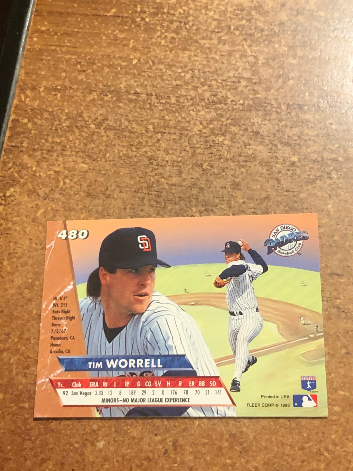 1993 Fleer Ultra Baseball # 480 Tim Worrell RC | eBay