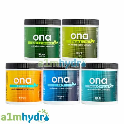 Ona Block Smell Flavour Odour Eliminate Control Hydroponics | eBay UK