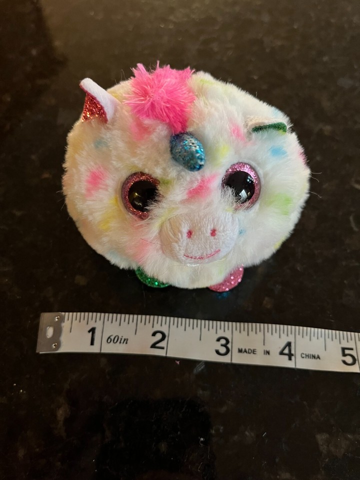 TY Puffies Collection Harmonie Multi Colored Unicorn TyPuff Stuffed ...