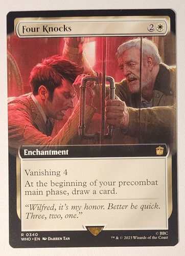 MTG - Four Knocks - Extended Art - WHO 0340 - Doctor Who - Rare - Magic ...