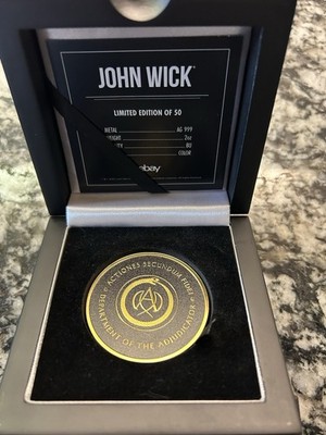 John Wick 2oz Fine Silver Adjudicator Coin Black Limited 50 APMEX eBay ...