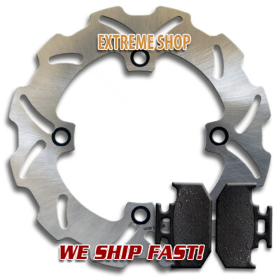 Rear Stainless Steel Brake Disc Rotor + Pads for Suzuki DR650 SE/S ...
