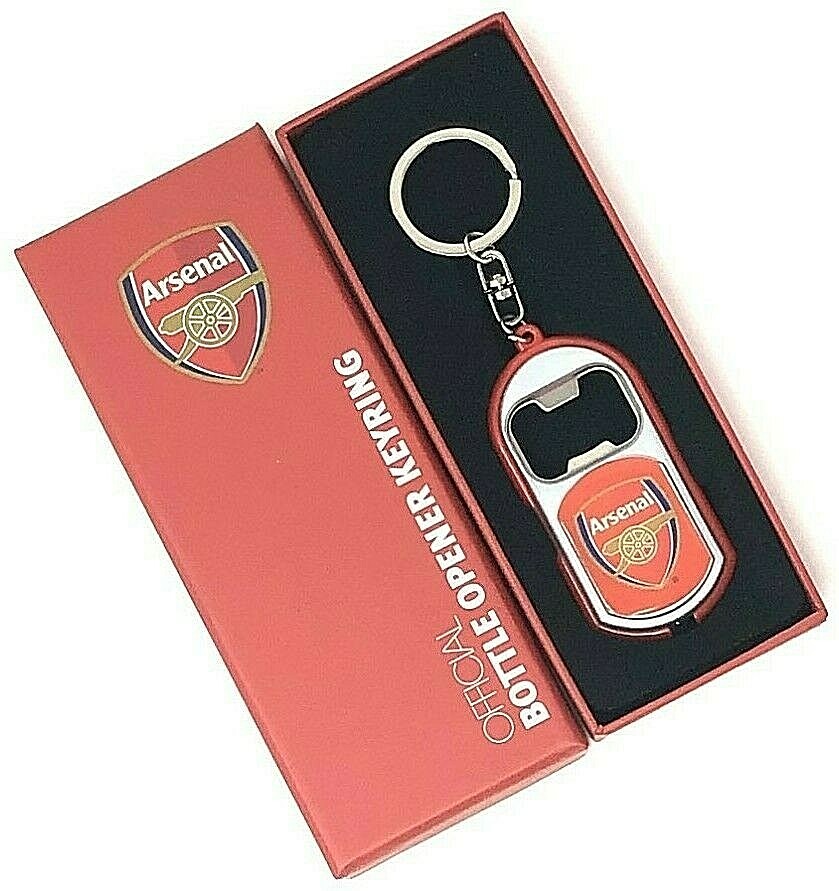 FOOTBALL FC BAR BOTTLE OPENER TORCH LIGHT KEYCHAIN NOVELTY KEYRING KEY ...