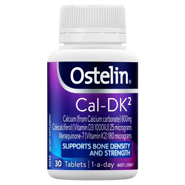 Ostelin Cal-dk2 30 Tablets Optimised Calcium Delivery Vitamin D3 K2 for ...