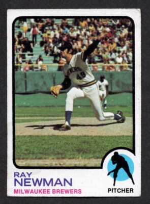 1973 Topps Baseball Card #568 Ray Newman Milwaukee Brewers Hi Number SP ...