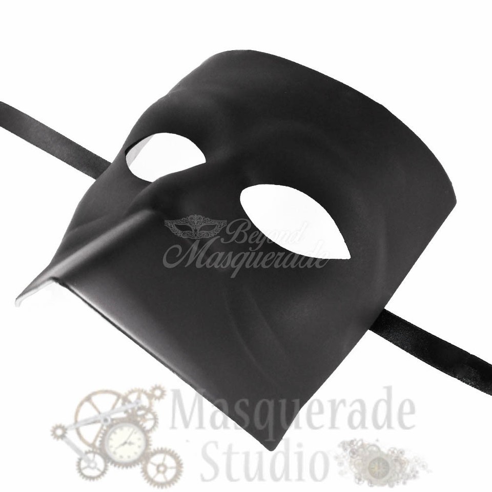 Mens Blank Bauta Venetian Costume Theater Halloween Masquerade Mask ...