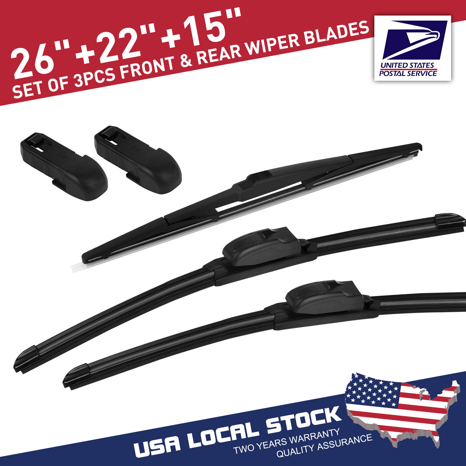 OEM WINDSHIELD WIPER BLADES SET of 26" & 22"&15" For 2004-2022 Lexus ...