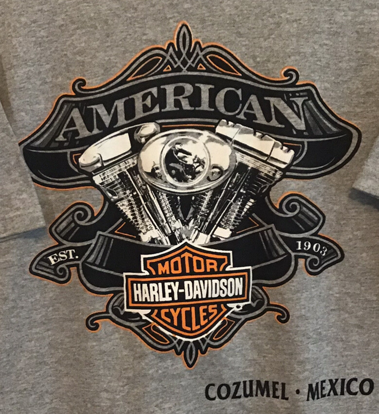 Harley Davidson Motor Cycles Cozumel Mexico Logo Grap… - Gem