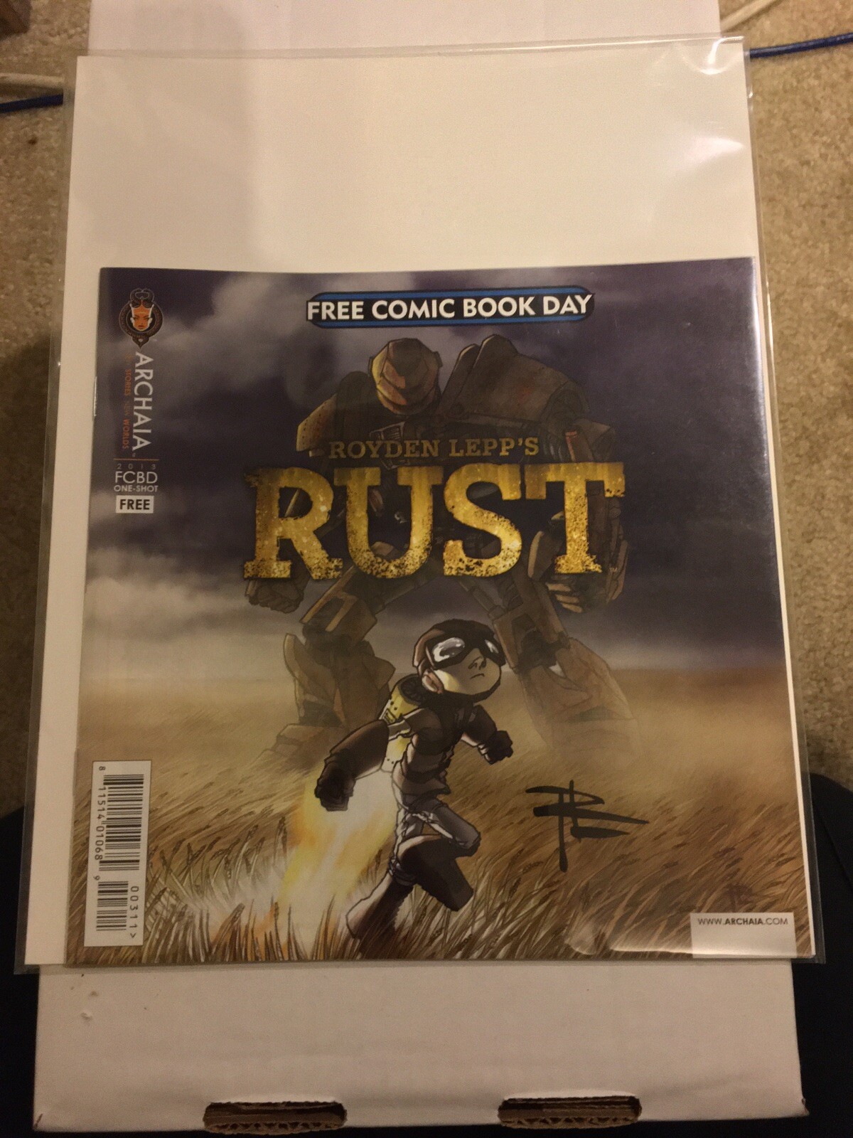 Royden Lepp’s Rust Free Comic Book Day 1 Shot Autographed NM | eBay