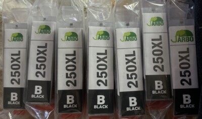Lot Of 7 Sealed Jarbo 250XL Black Cartridge Ink | eBay