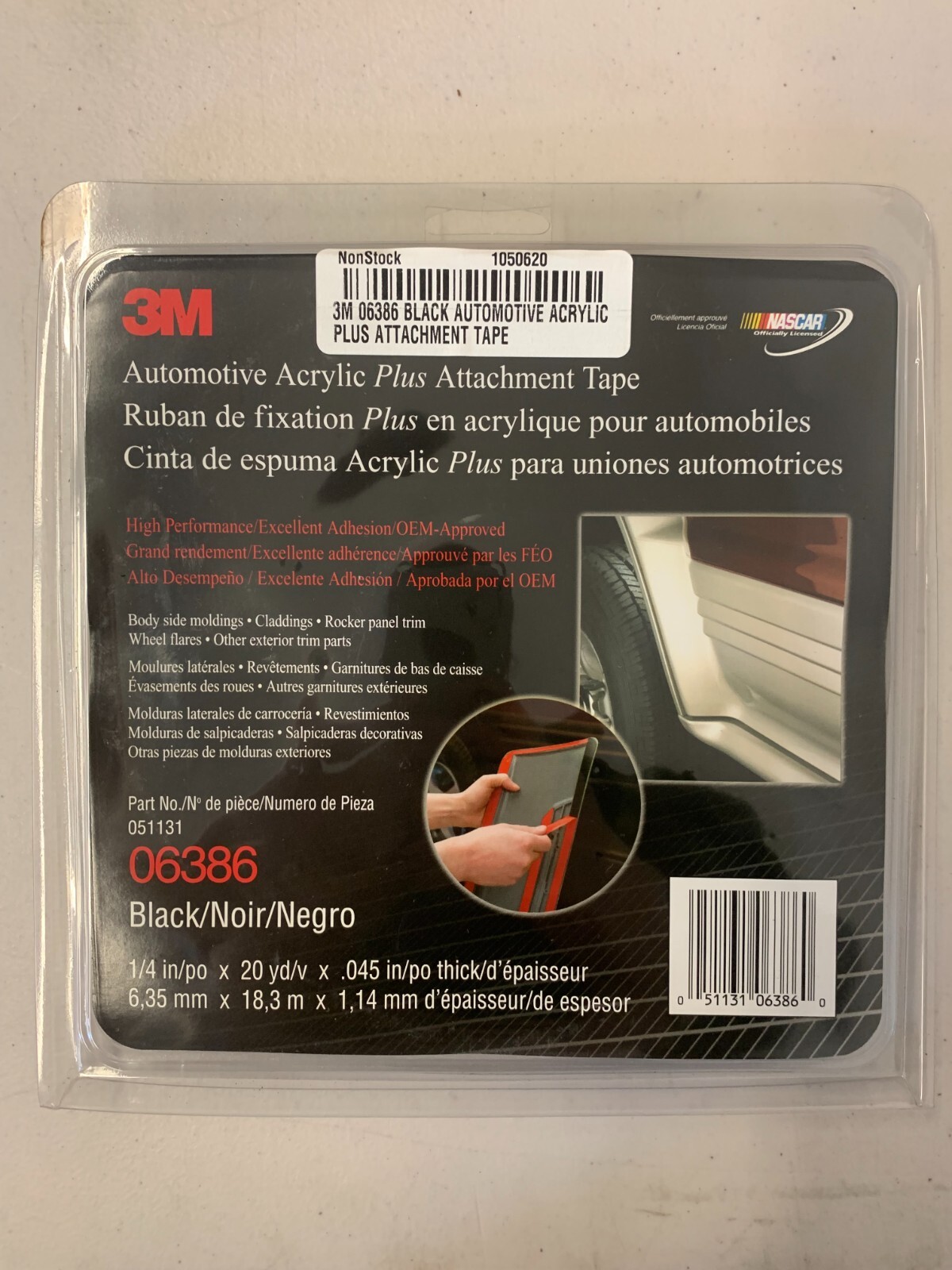 3M 06386 BLACK AUTOMOTIVE ACRYLIC PLUS ATTACHMENT TAPE | eBay