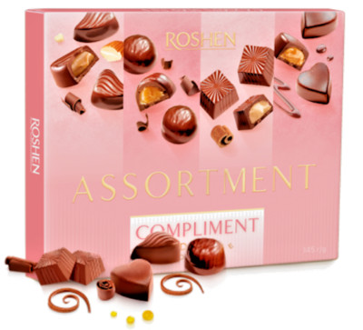 ROSHEN Dark Chocolate Candy Assortment Compliment Ukrainian Gift Sweet ...