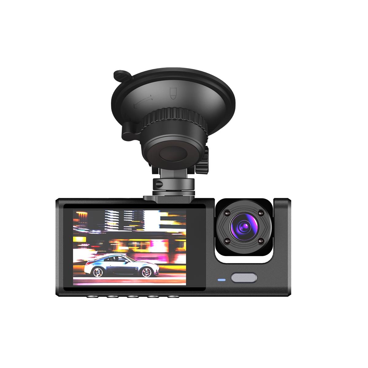 170° HD Car Dash Cam Front/Rear/Inside DVR Video Recorder Camera ...