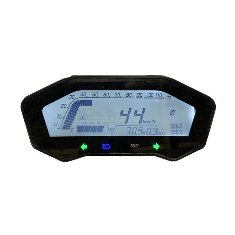 1PC Universal Motorcycle LCD Digital Odometer Speedometer Tachometer ...