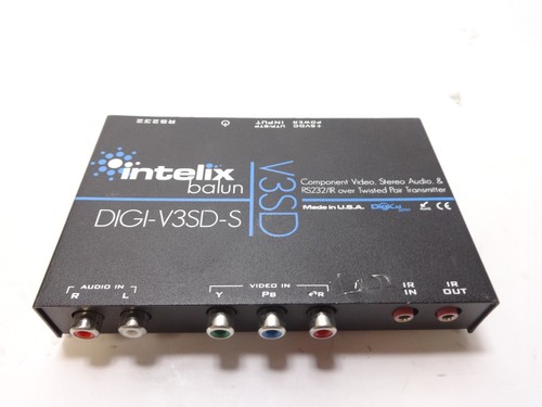 Intelix V3SD Balun DIGI-V3SD-S Component Video Audio RS232 Cat5 ...