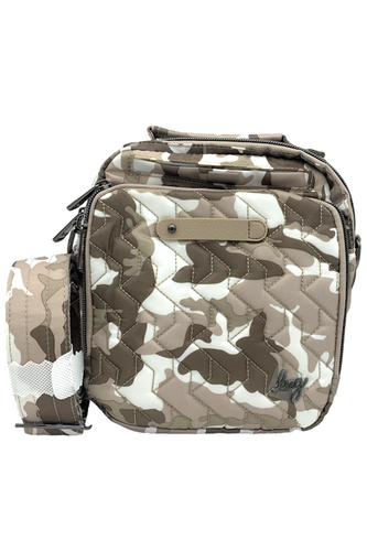 Lug RFID Crossbody with Charm Bar Skeeter Camo Taupe | eBay