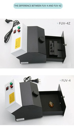 Jewelry Gem UV Fluorescent Light Box Set Gemstone Identification ...