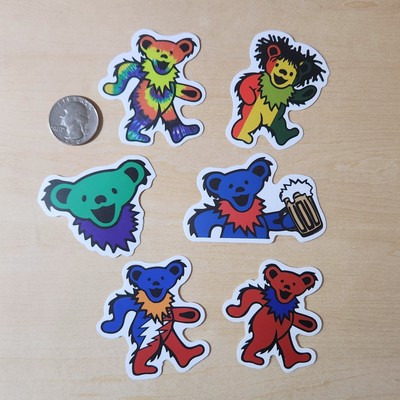Grateful Dead & Co - Jerry Garcia - Pick a Dancing Bear Vinyl Stickers ...