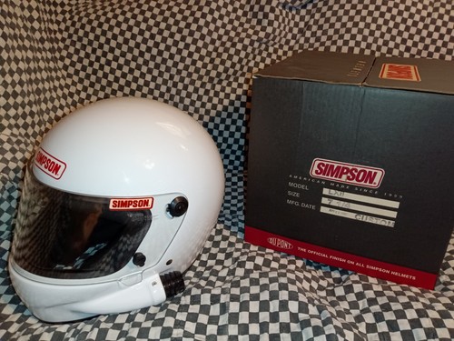 Vintage Nib Simpson LX8 Custom Snell 95 7-1/4 racing helmet bell shoei ...