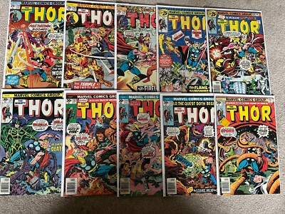 Thor, Marvel Comics, Vol 1, #s244-247, 250-252, 254-256 | eBay