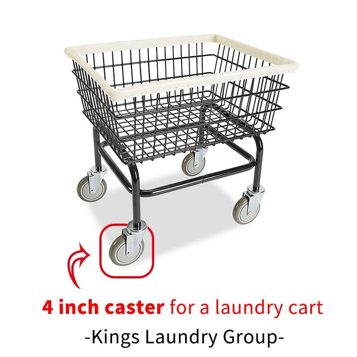 Quality Laundry Cart Caster Wheel, Fits R&B Wire C87, RB87G, CSTR87G ...