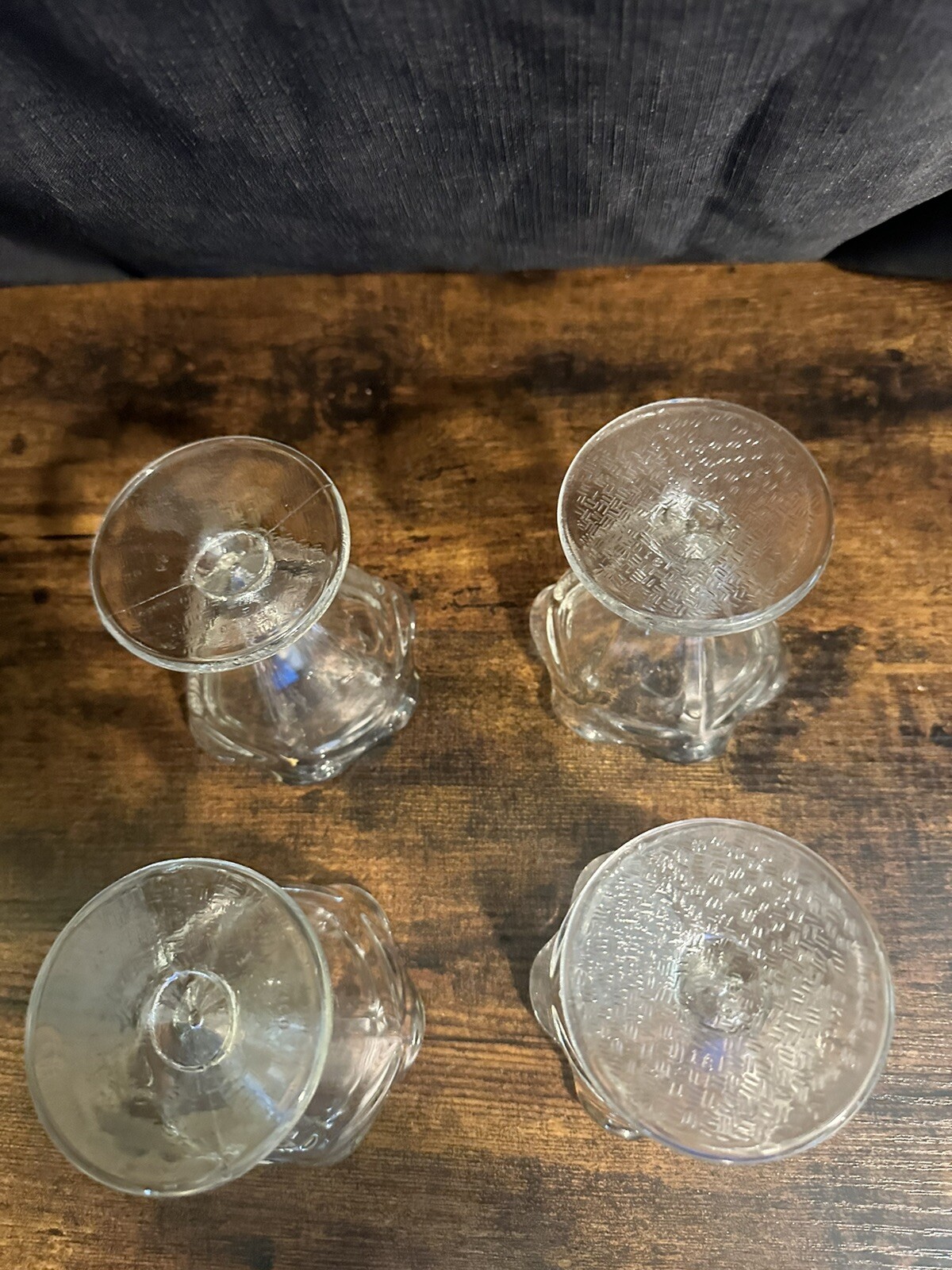 Set Of 4 Glass Ice Cream Dishes - Mismatched | eBay