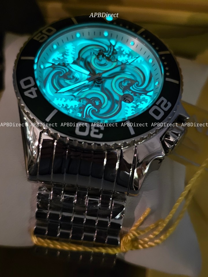 Invicta - Full LUME Dial - Pro Diver - ANATOMIC - Automatic - Swirls ...