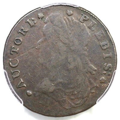 1787 PCGS XF 40 Auctori Plebis Token Colonial Copper Coin | eBay