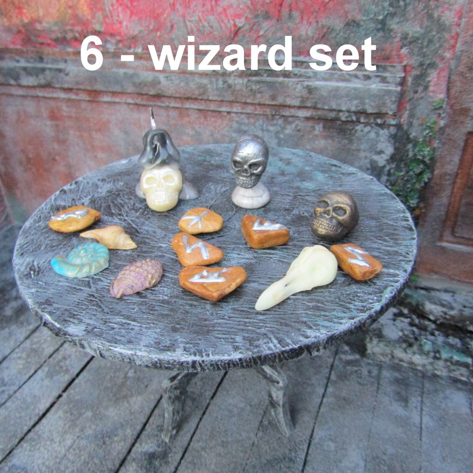 Miniature witch accessories Haunted dollhouse Handmade Halloween ...
