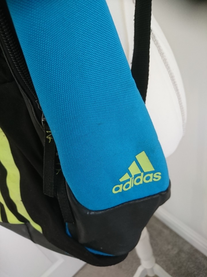 ADIDAS PREDATOR VTG 2000'S BLACK STRIPED BACKPACK | eBay UK