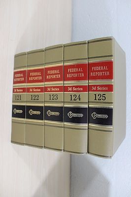 West's Federal Reporter 3D Series 121 122 123 124 125 Law Book Books ...