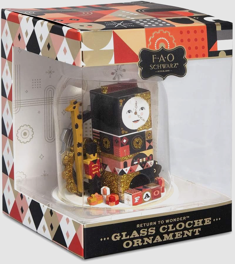 FAO Schwarz Clock Tower Christmas Ornament Return to Wonder Glass ...