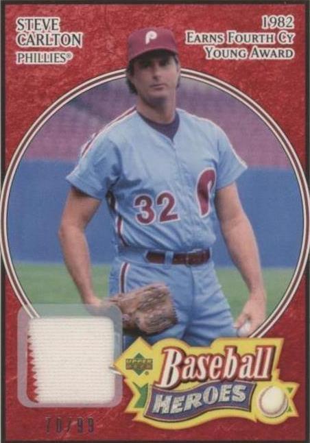 2005 Upper Deck Baseball Heroes - Steve Carlton #77 Red Memorabilia /99 (MEM) for sale online | eBay