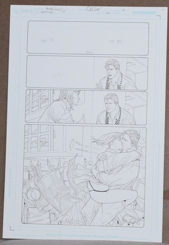 SUPERMAN #679 pages 6-7 ORIGINAL ART by Artist RENATO GUEDES | eBay