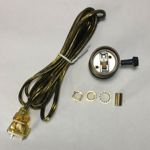 Vintage Table Lamp Rewiring Kit, Antique Brass 3-Way Socket, Antique ...