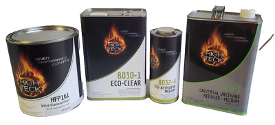 High Teck HFP161 GM 800J White Diamond Pearl Basecoat Paint & Clearcoat ...