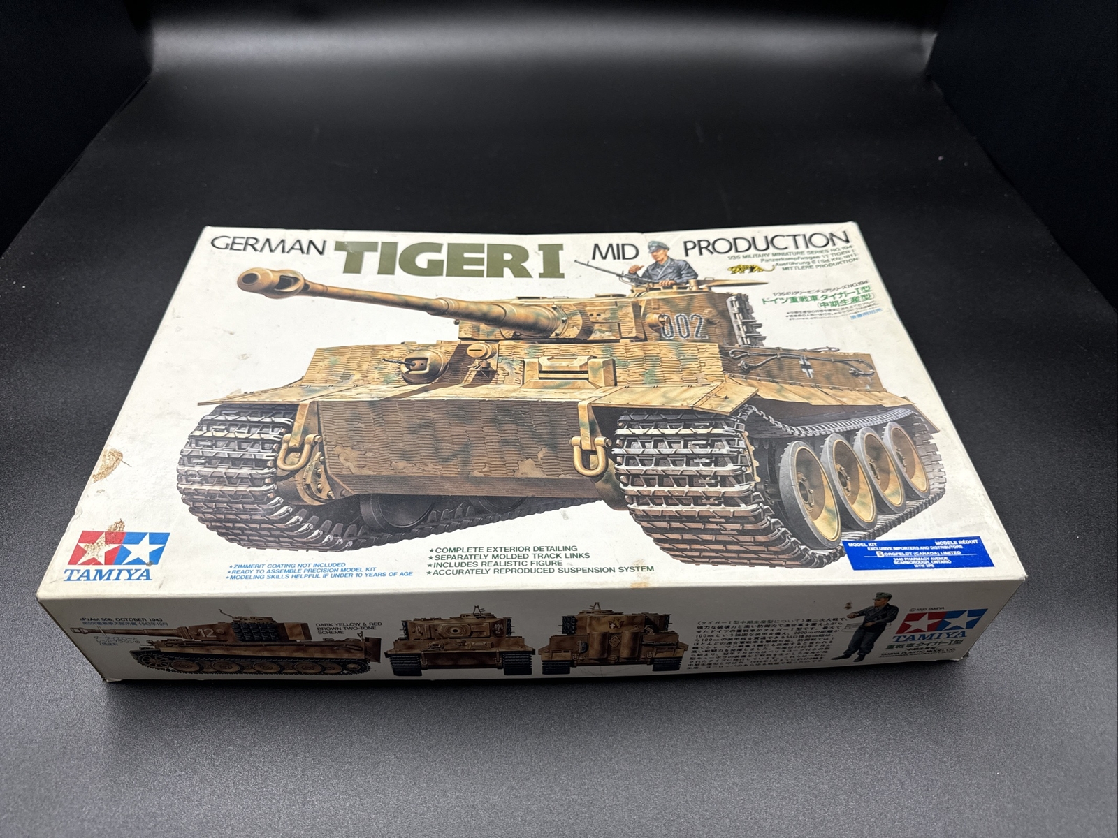 German Tiger I Mid-Production 1/35 Scale Tank Model Kit Tamiya 35194 ...