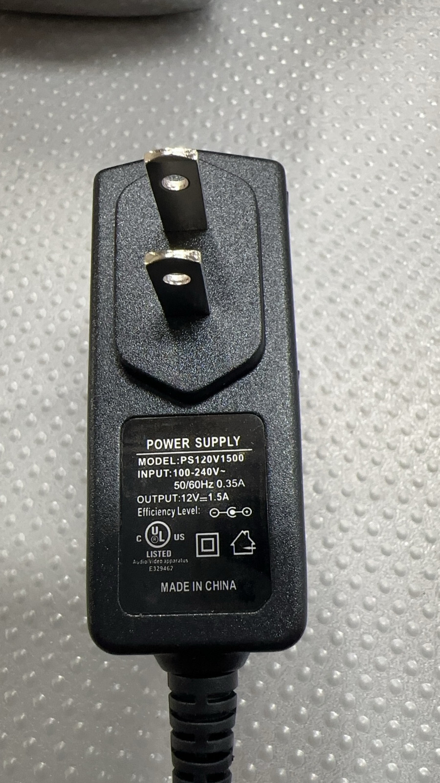 4 x CCTV CAMERA AC ADAPTER CHARGER POWER SUPPLY 12V 1.5A UL Listed | eBay