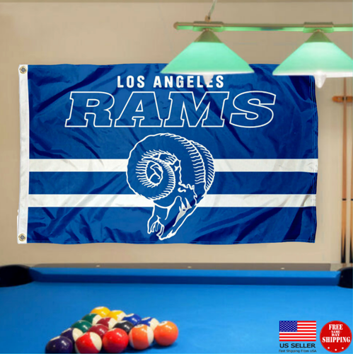 La Rams Flag 3X5 Los Angeles Banner Football Flags New Fast Blue Yellow ...