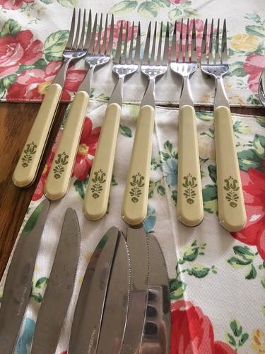 VTG Pfaltzgraff 30 Piece Flatware Silverware Set - Village Pattern | eBay