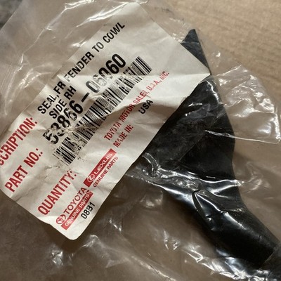 2012-2015 TOYOTA CAMRY FRONT RIGHT SEAL FENDER TO COWL NEW OEM 53866 ...