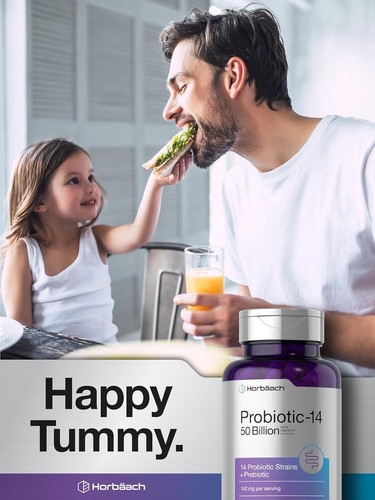 Probiotics 50 Billion CFUs | 60 Capsules | With Prebiotics | by ...