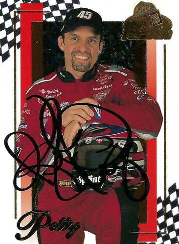 KYLE PETTY PRESS PASS 2001 AUTOGRAPHED CARD | eBay