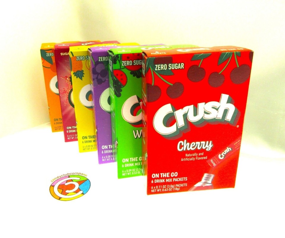 Six Flavor Crush ~ Packets ~ Sugar Free ~ Powdered Drink Mixes | eBay