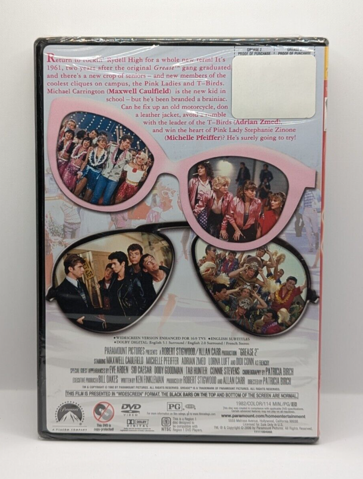 Grease 2 (DVD, 1982) 97360119343 | eBay